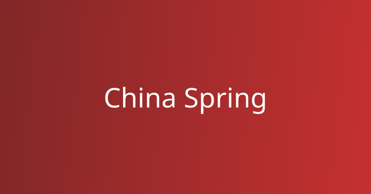 Best Chinese in Chicago, IL | China Spring | Menu